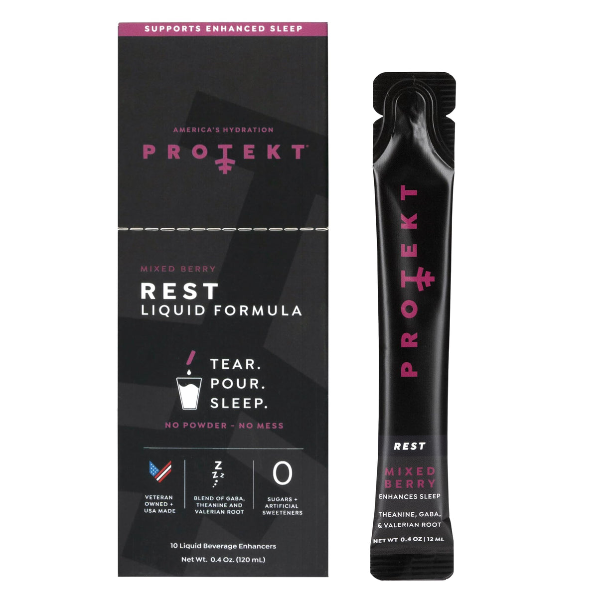 REST Liquid Supplement - Natural Sleep Support with Berry Flavor – Hewyn