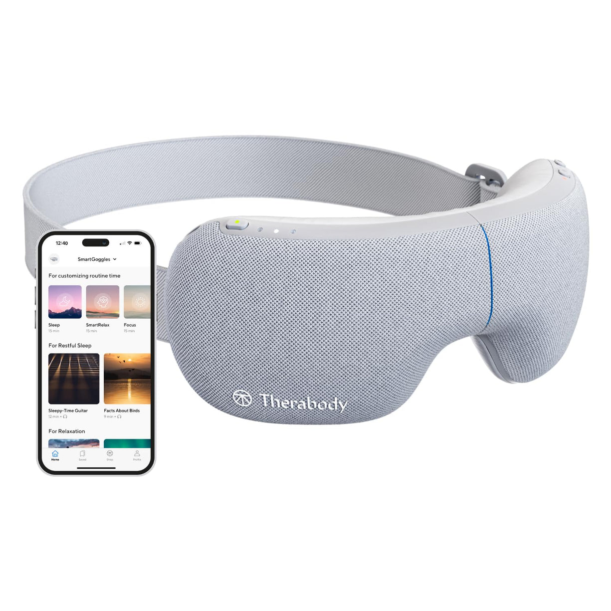 Therabody SmartGoggles Eye Massager - Heat & Vibration | Hewyn