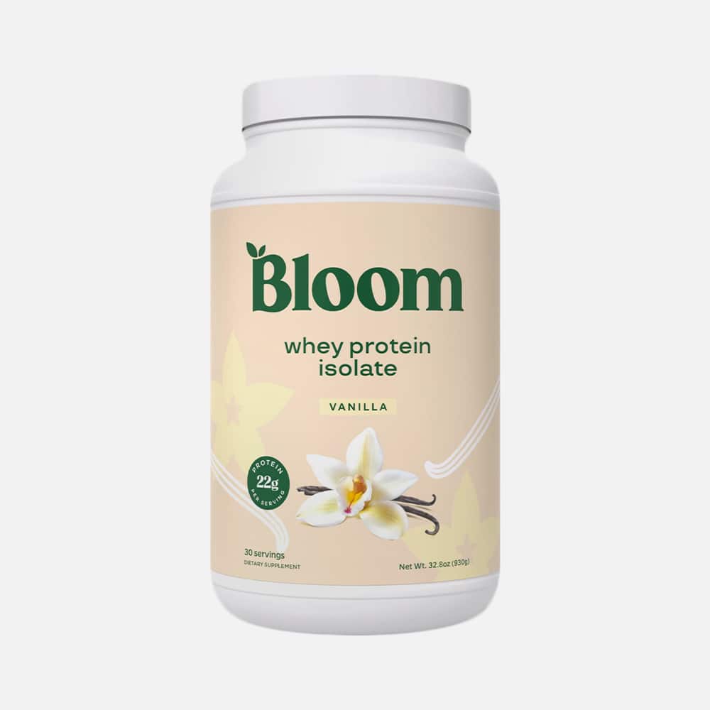Bloom Nutrition Whey Isolate Protein 22g - 30 Servings Powde | Hewyn